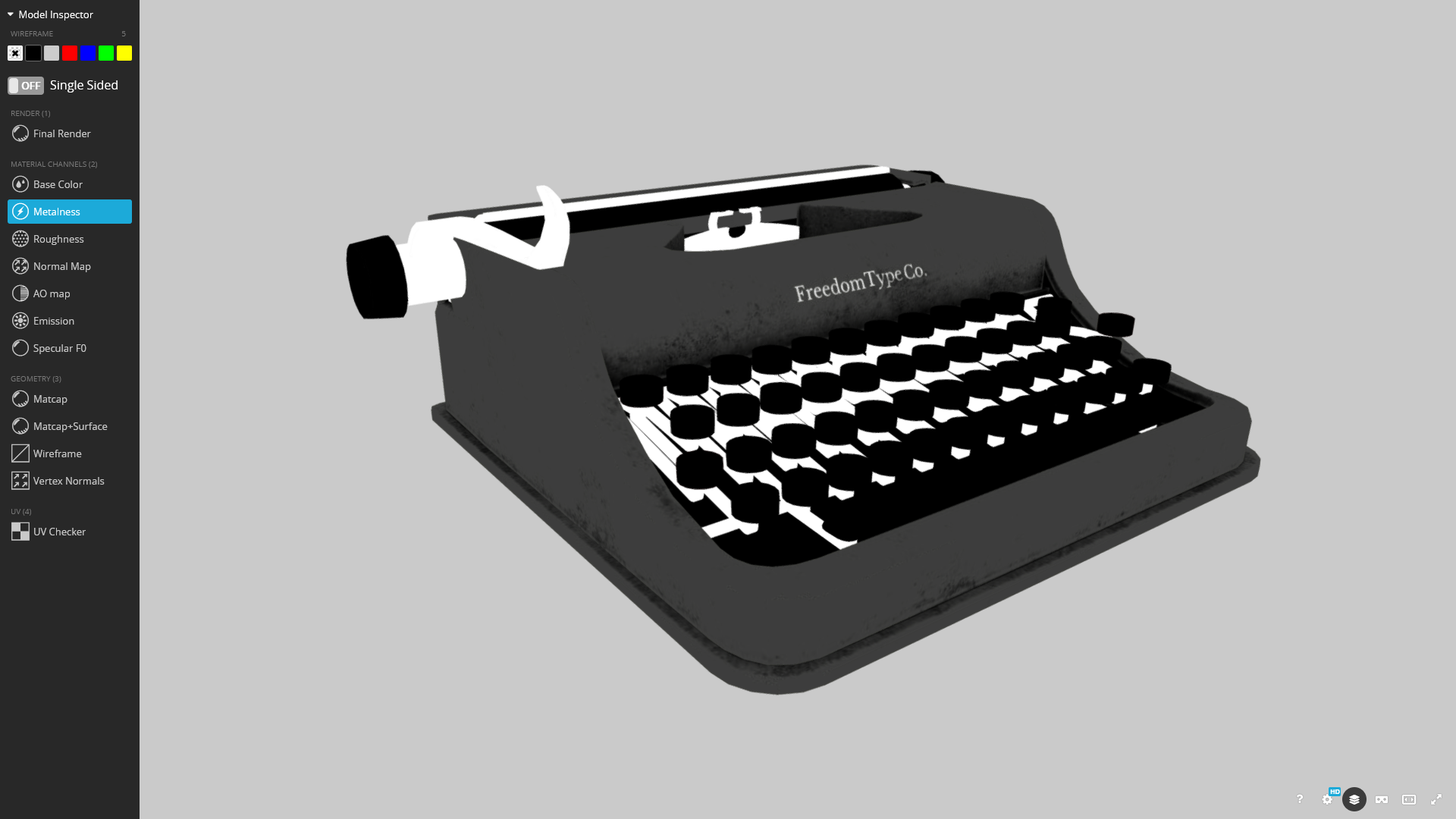Typewriter 3D Model - Game Ready | BlenderNation Bazaar