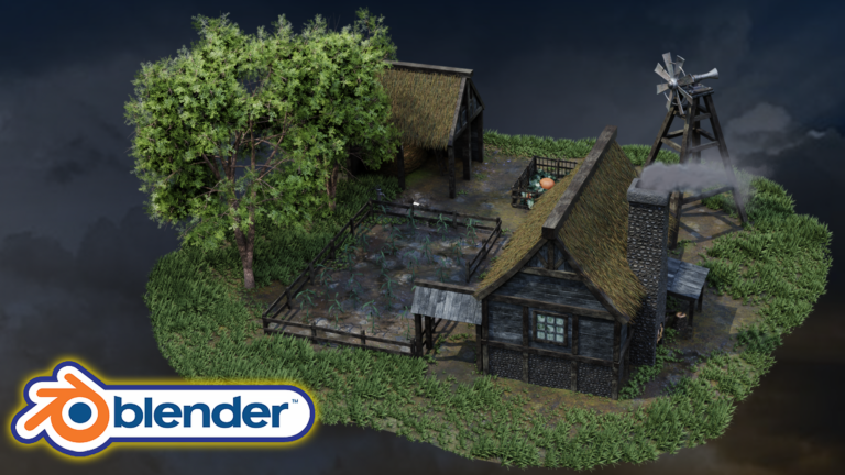 Blender 3 The Ultimate Medieval Scene Course Tutorial | BlenderNation ...