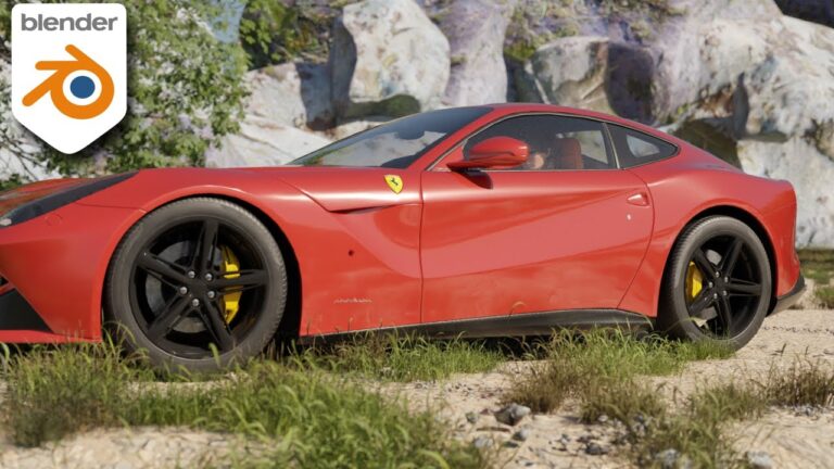 Creating a Stunning Ferrari F12 Animation in Blender: Timelapse ...