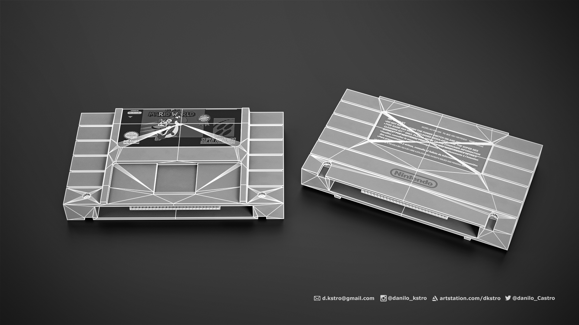 Super Nintendo Console | Low-poly | BlenderNation Bazaar