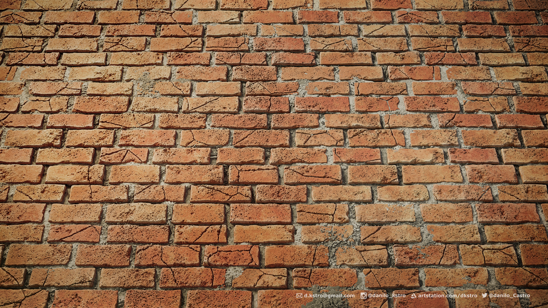 Bricks and concrete base | Customizable Texture | BlenderNation Bazaar