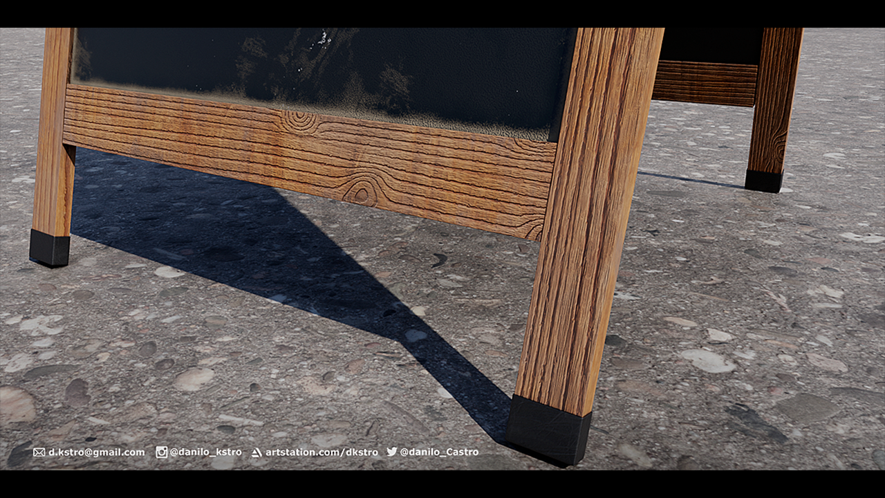 Retail Display Easel | 3D Model | BlenderNation Bazaar