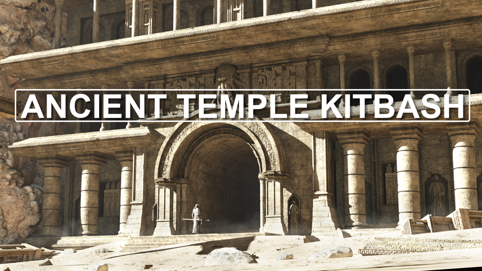 Ancient Temple 3D Models Pack | BlenderNation Bazaar