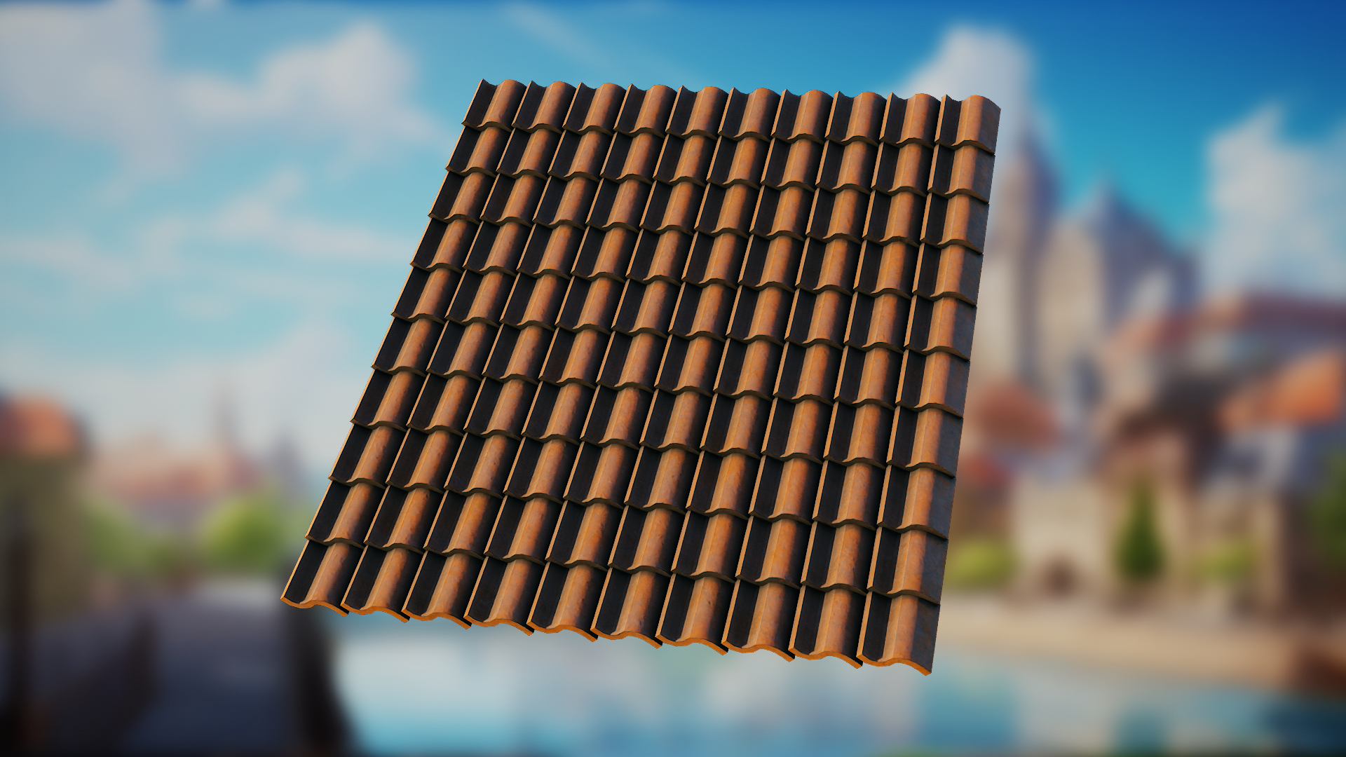 Blender 4 Roof Tile Procedural Geometry Node | BlenderNation Bazaar