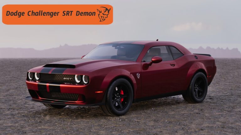 Dodge Challenger SRT Demon 3D Model | BlenderNation Bazaar