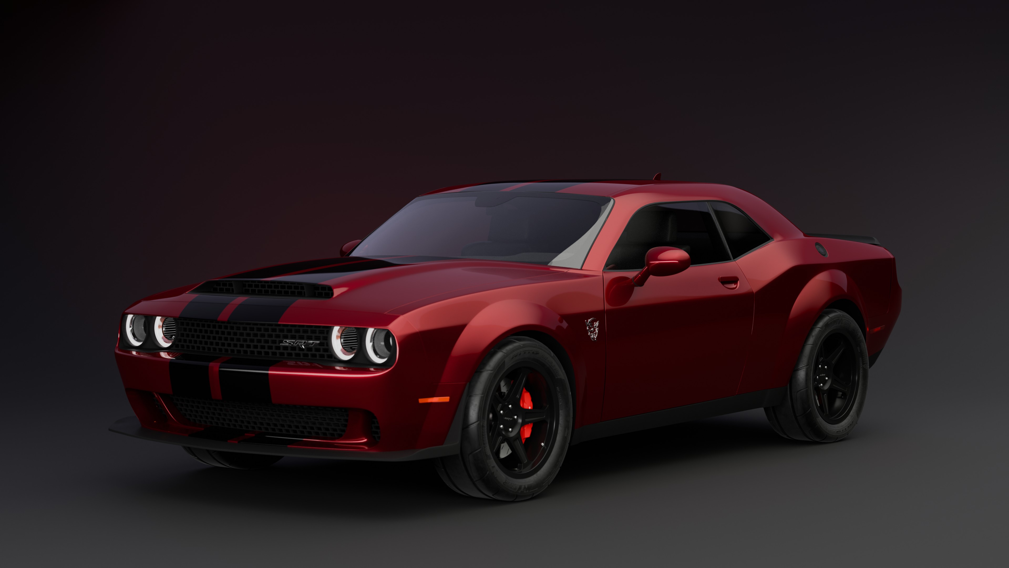 Dodge Challenger SRT Demon 3D Model | BlenderNation Bazaar