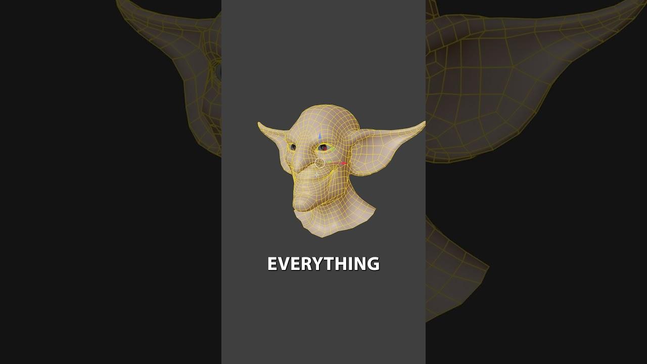 A cool tip on how to adjust broken symmetry inside Blender ...