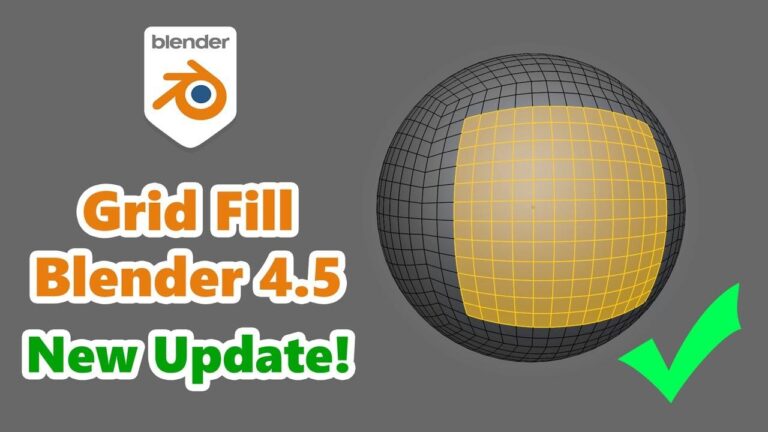 New Grid Fill Tool - Blender 4.5 | BlenderNation Bazaar