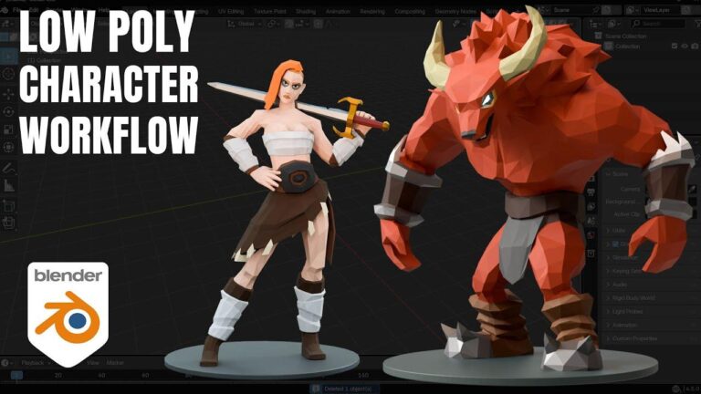 Detailed Low Poly Characters: My Workflow & Essential Tips: Blender ...